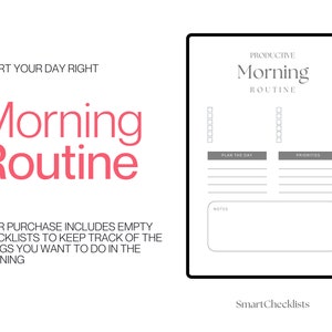 Morning and Nightime Routines. Checklists to Organize Your Day ...