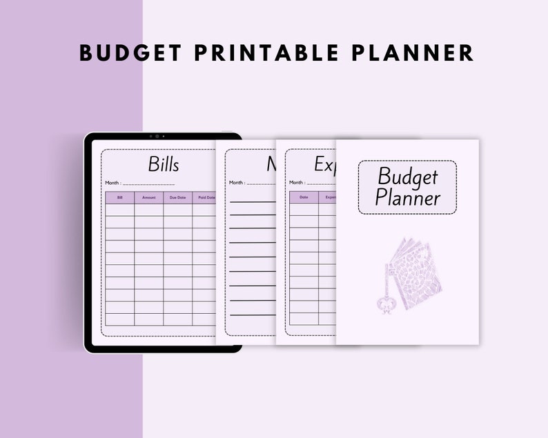 Purple Budget Planner Trendy and Practical Way to Manage Finances ...