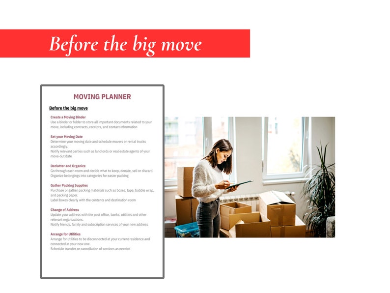 Moving Planner Ultimate Guide to Organize Your Move Checklists and Tips ...