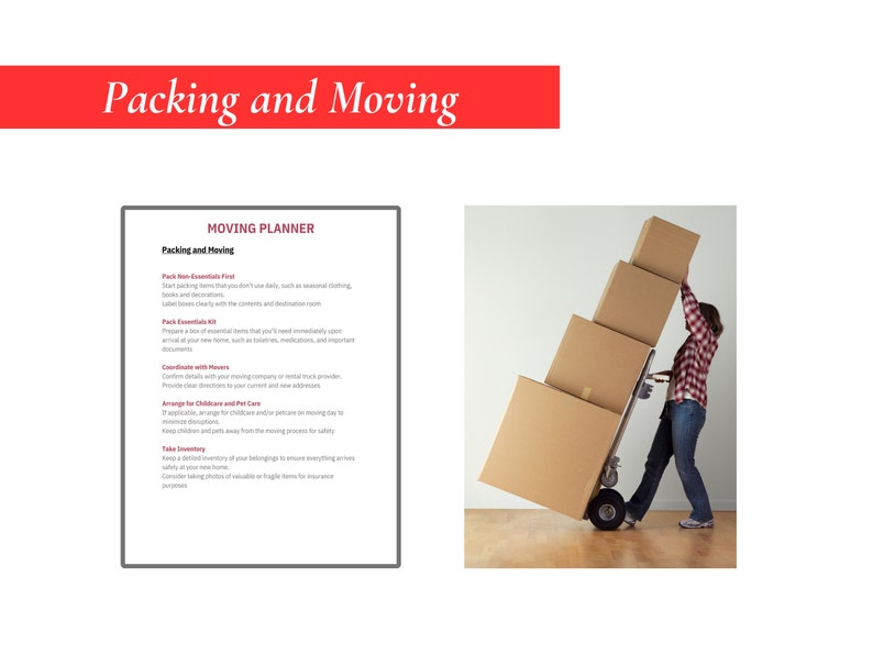 Moving Planner Ultimate Guide to Organize Your Move Checklists and Tips ...
