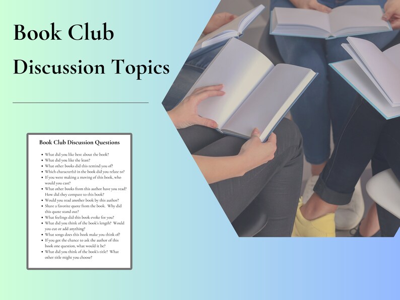 Ultimate Book Club Planner, Printable Reads Tracker, Reading Group ...