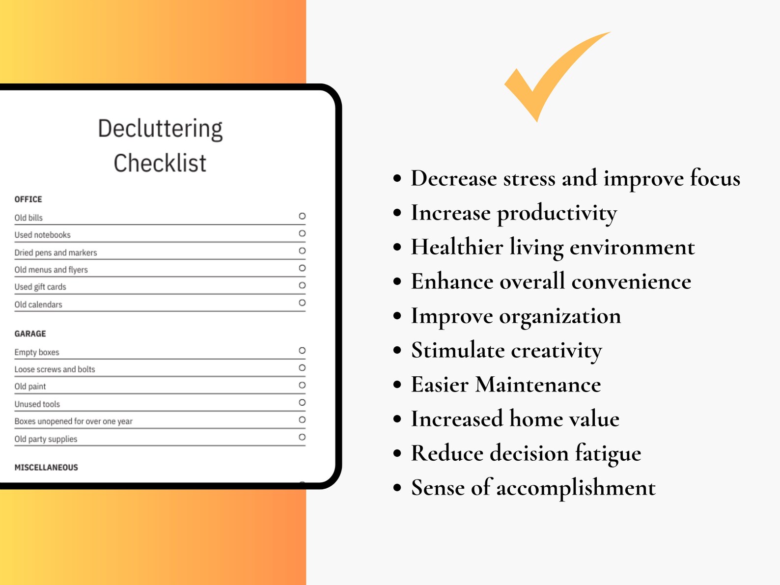 Ultimate Decluttering Checklist : Simplify Your Home, Boost ... Ultimate Decluttering Checklist : Simplify Your Home, Boost ...