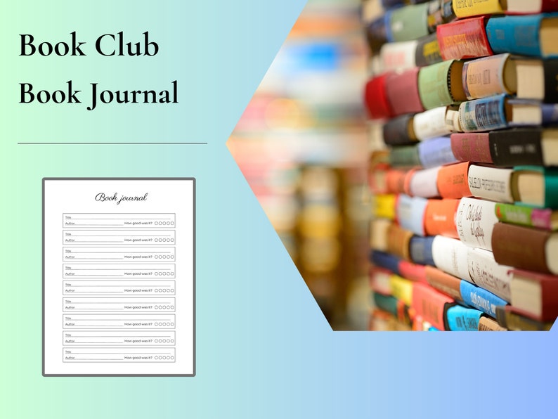 Ultimate Book Club Planner, Printable Reads Tracker, Reading Group ...