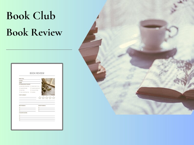 Ultimate Book Club Planner, Printable Reads Tracker, Reading Group ...