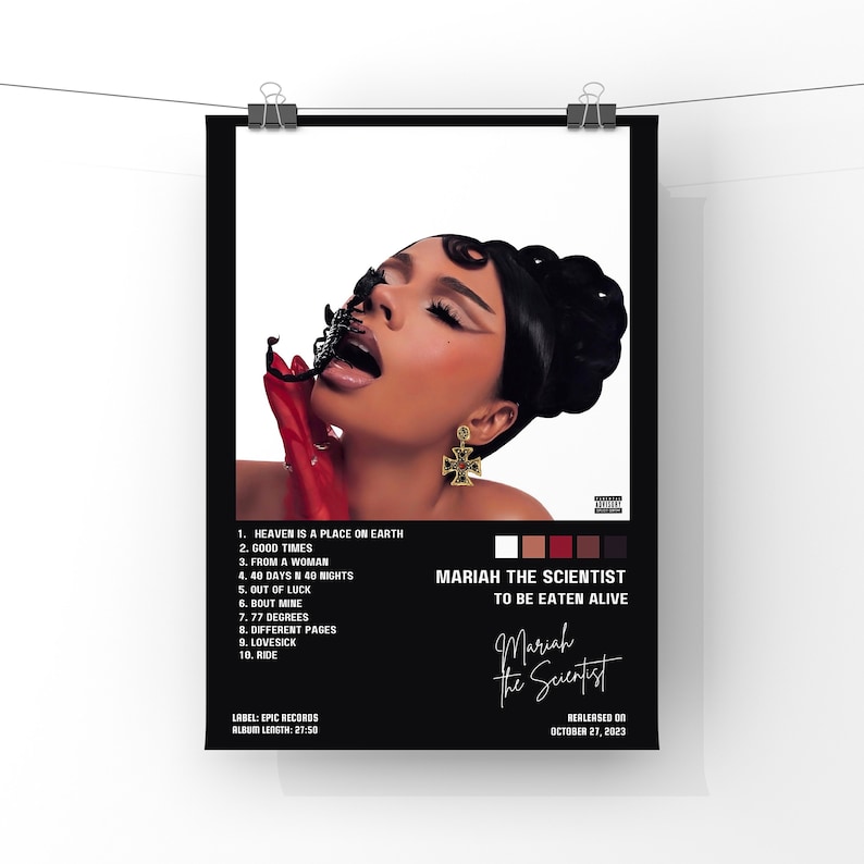 Mariah the Scientist 'to Be Eaten Alive' Album Cover Art Print (digital ...