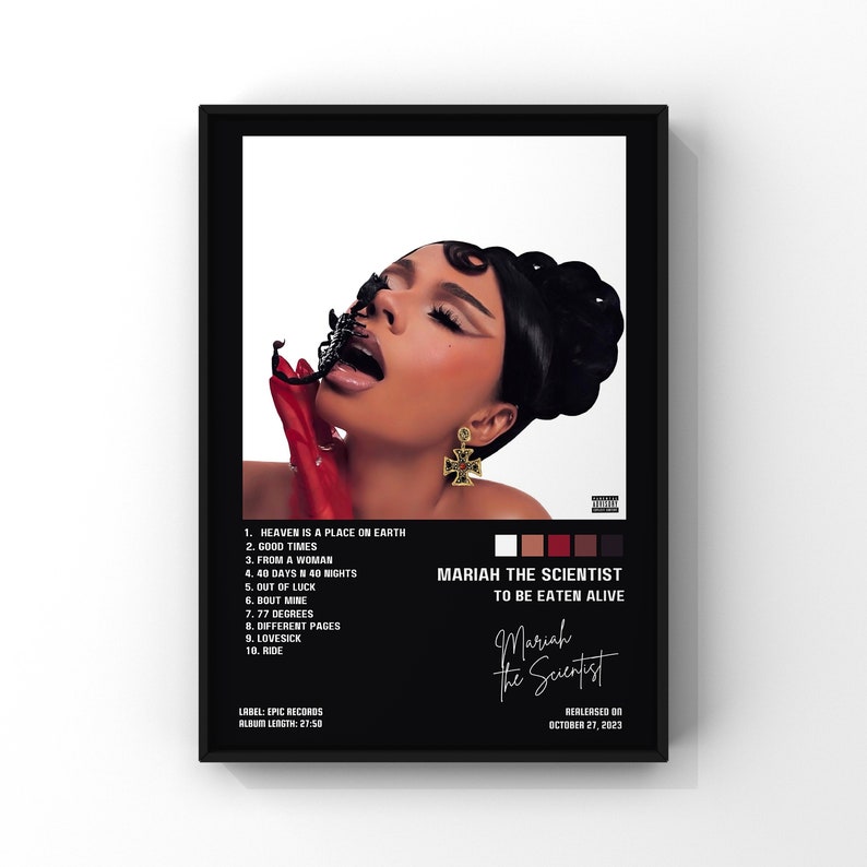 Mariah the Scientist 'to Be Eaten Alive' Album Cover Art Print (digital ...