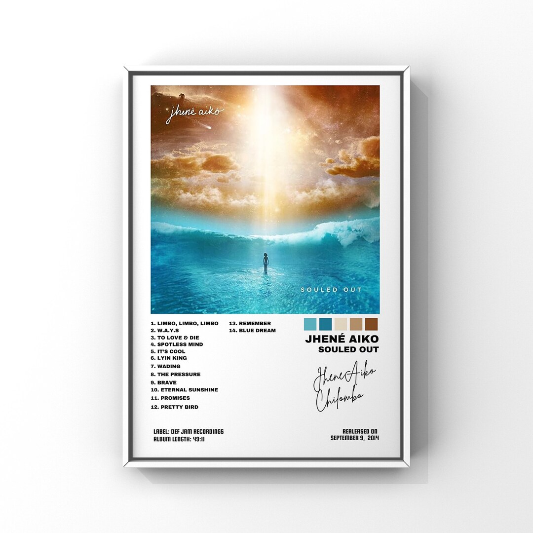 Jhené Aiko Souled Out Album Poster Album Cover Poster Music Gift Music ...