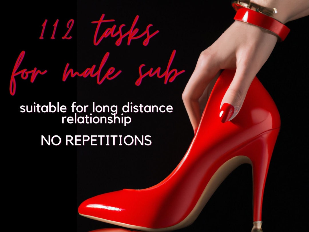 112 BDSM Tasks for Male Subs Also for Long Distance Relationships and DIY PDF and Word Pain and ...