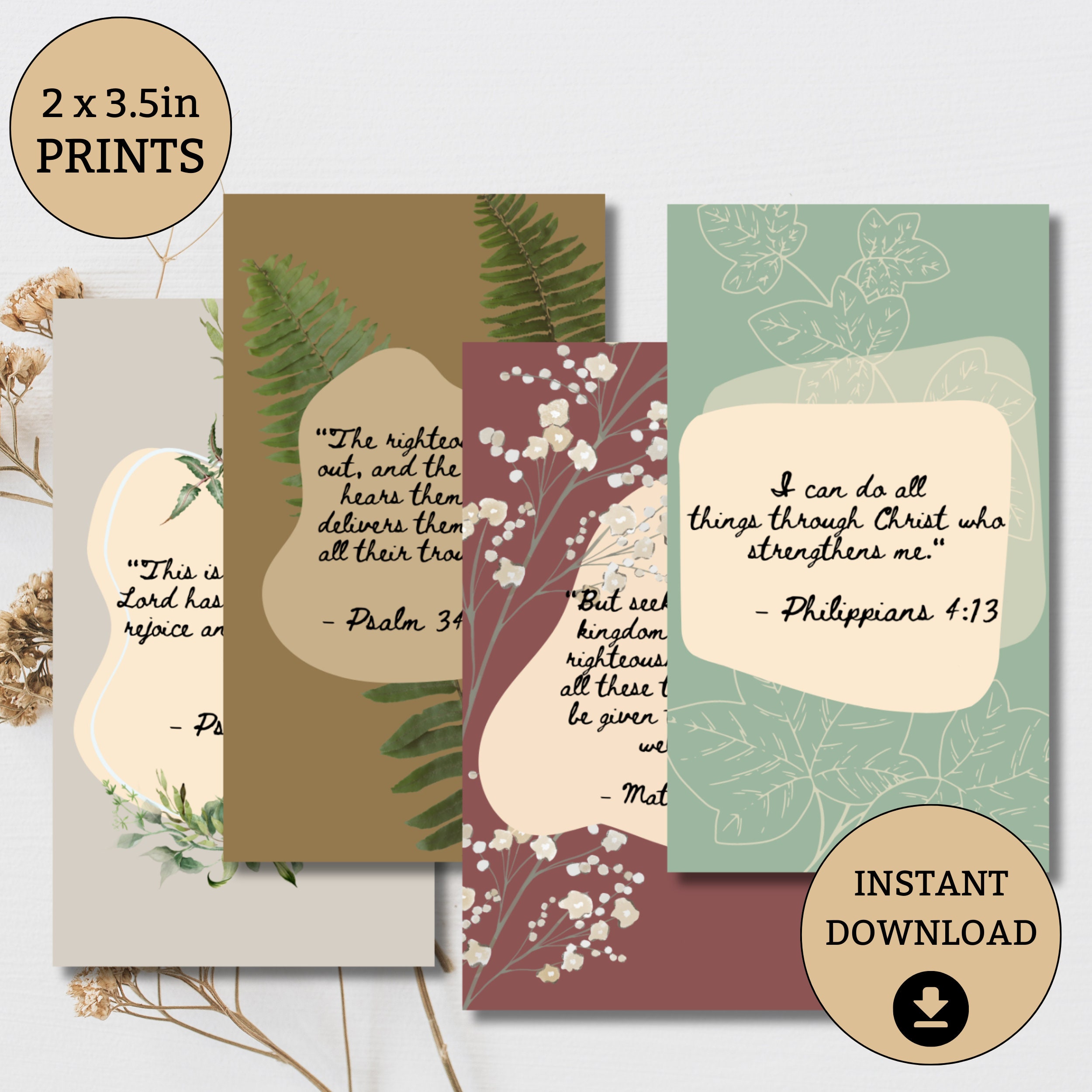 Scripture Cards for Mom, Floral Scripture Cards, Bible Verse Cards ...