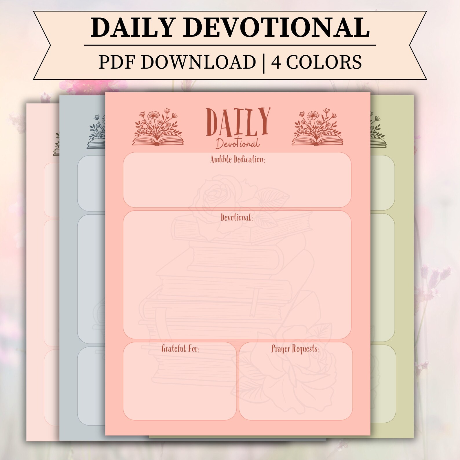 Ladies Daily Devotional/digital Devotional Template/womens Bible Study ...