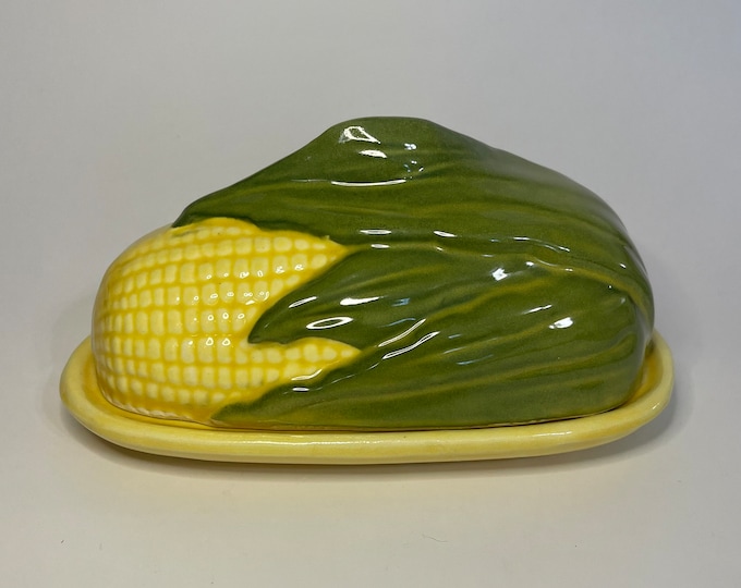 Vintage Shawnee Corn King Covered Butter Dish- RARE 1940s/1950s Shawnee ...