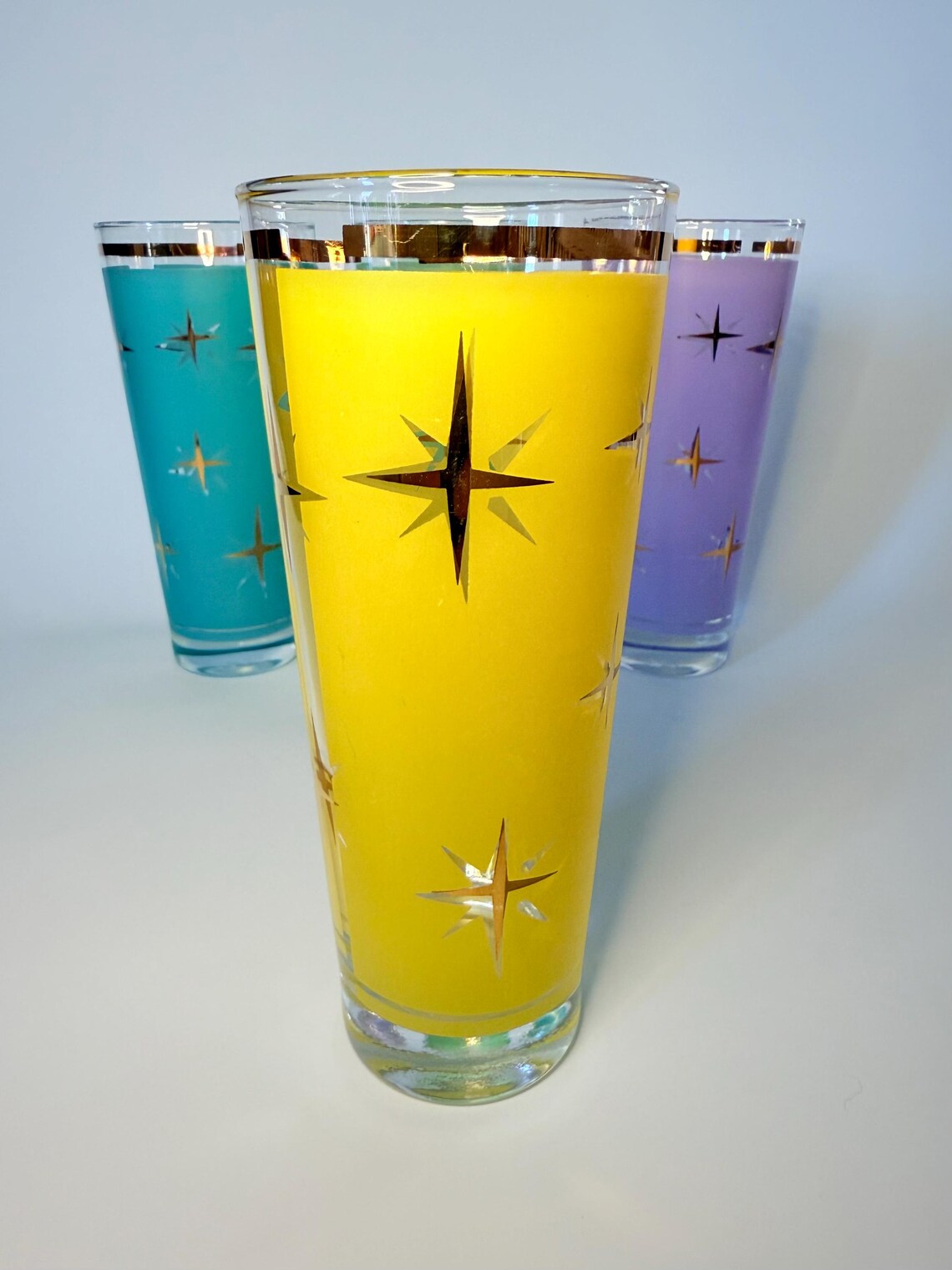 Vintage Bartlett Collins Atomic North Star Collins Cocktail Glass- Sold ...