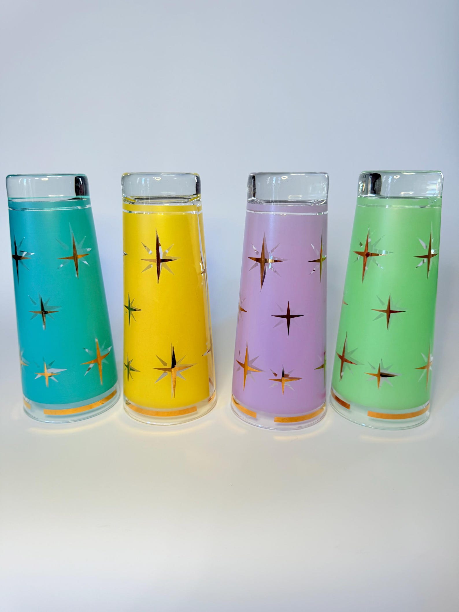 Vintage Bartlett Collins Atomic North Star Collins Cocktail Glass- Sold ...