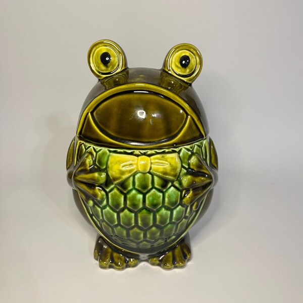 Frog Cookie Jar - Etsy