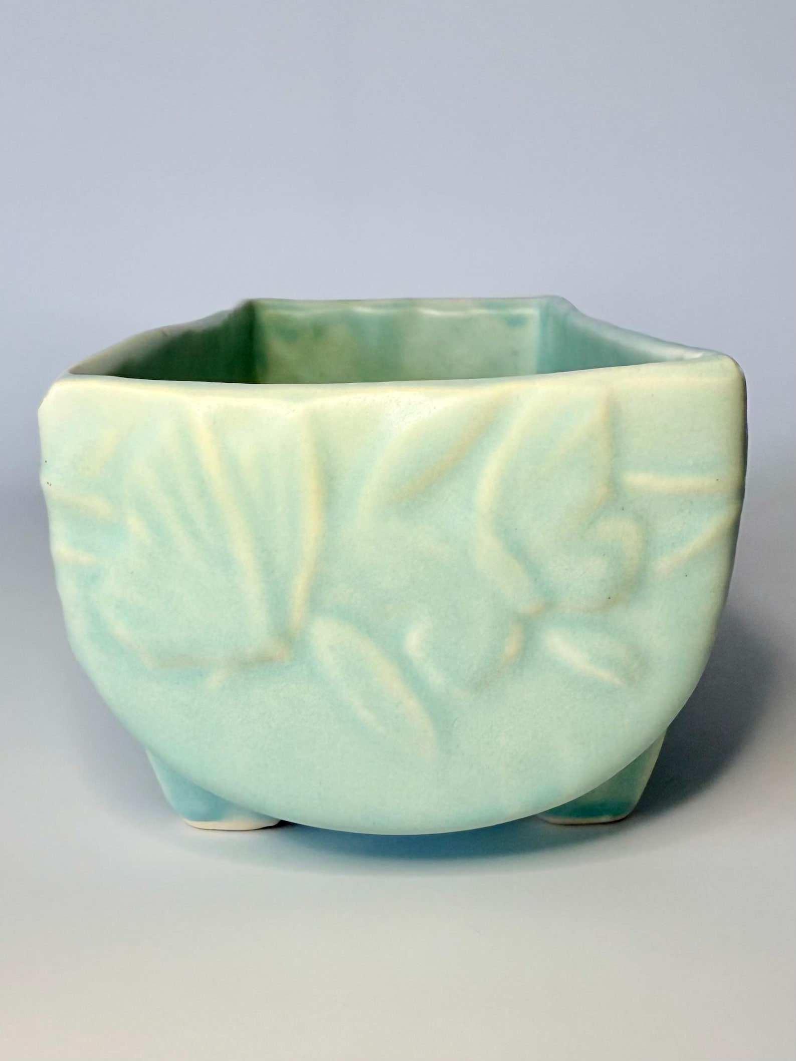 Vintage 1940s Mccoy "butterfly Line" Aqua Fernery Planter - Turquoise ...