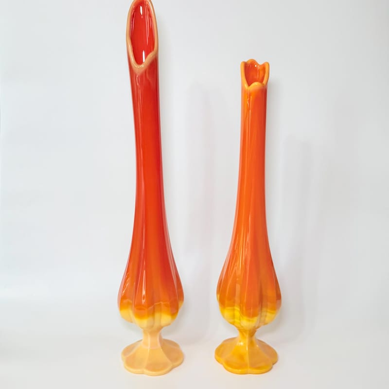 Swung Vase L E Smith - Etsy