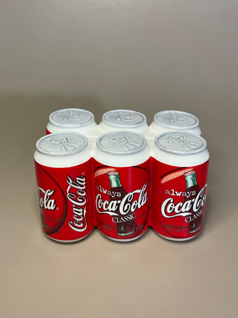 Vintage Coca-cola Six Pack Cans Salt & Pepper Shakers MINT Condition ...