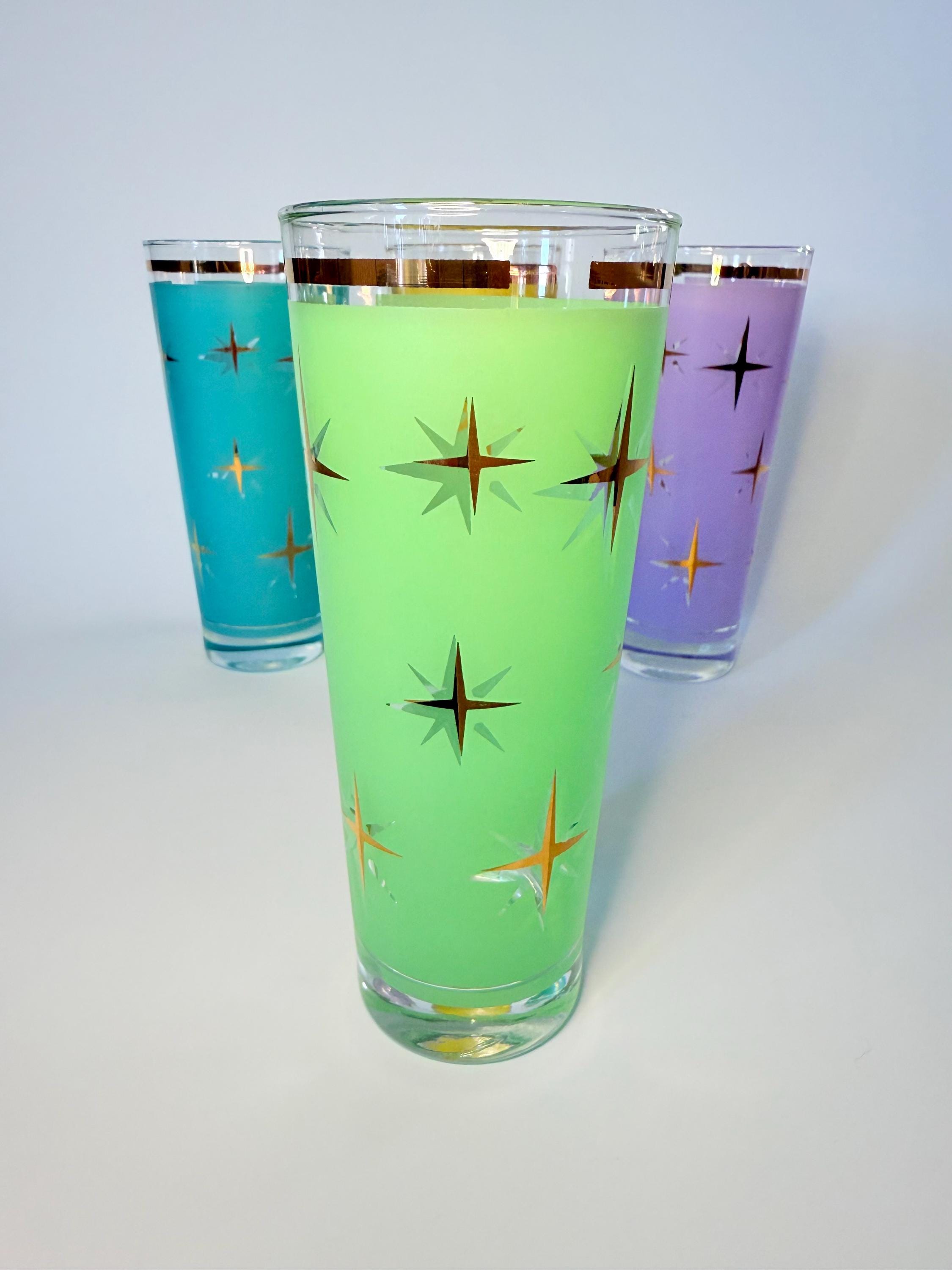 Vintage Bartlett Collins Atomic North Star Collins Cocktail Glass- Sold ...