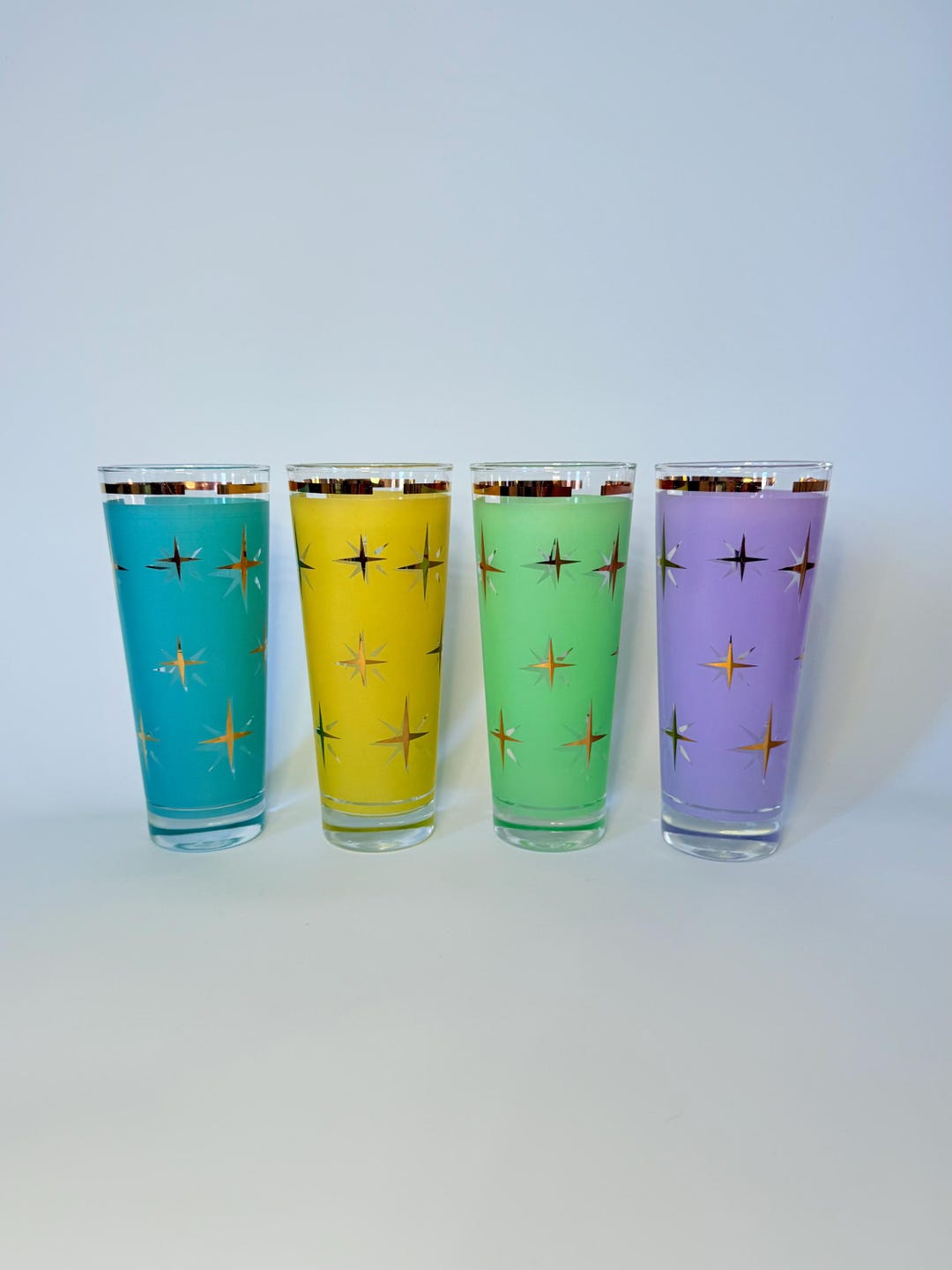 Vintage Bartlett Collins Atomic North Star Collins Cocktail Glass- Sold ...