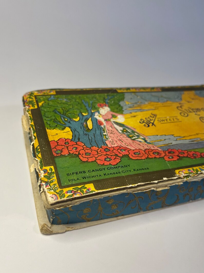 Vintage 1920s Chocolate Box Supreme Chocolates Sifers Sweets & Candy ...