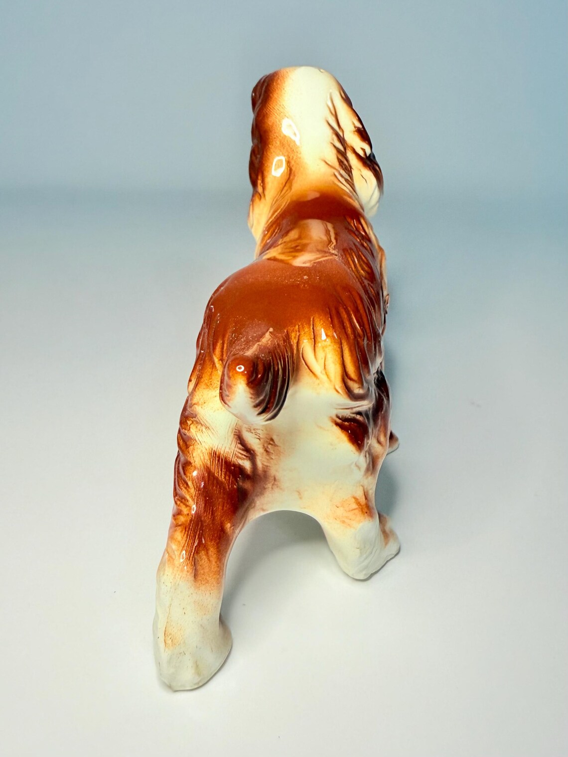 Vintage 1950s Springer Spaniel Porcelain Dog Figurine- Liver & White ...