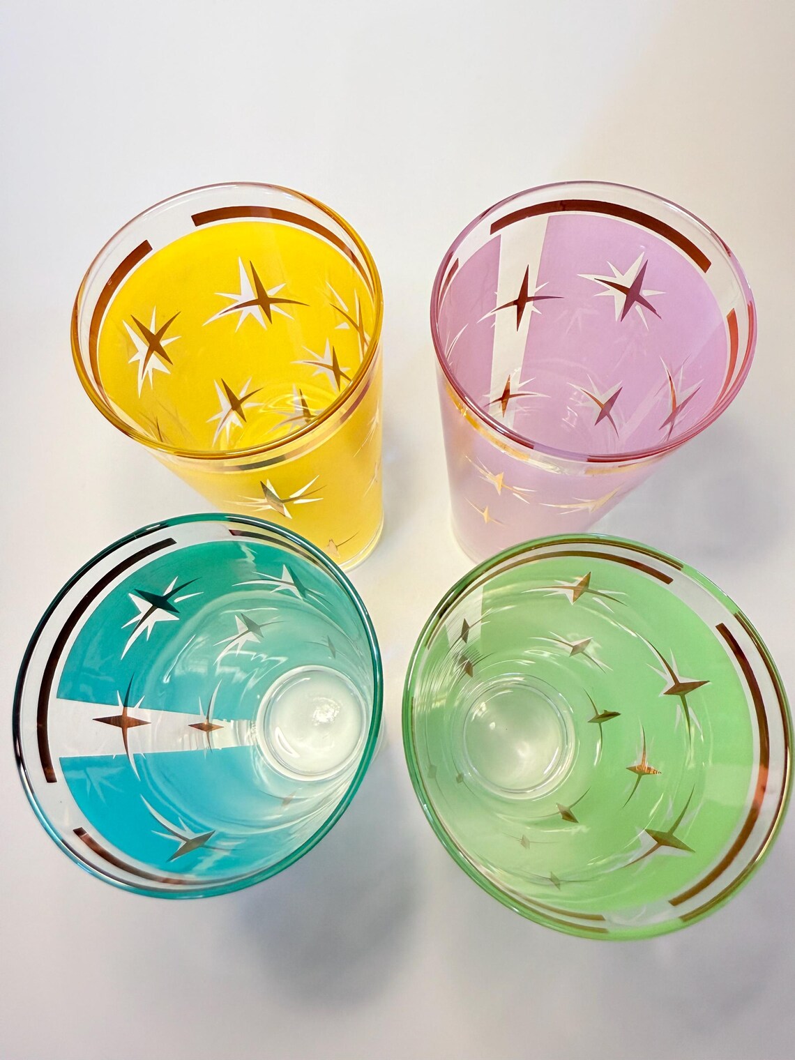 Vintage Bartlett Collins Atomic North Star Collins Cocktail Glass- Sold ...