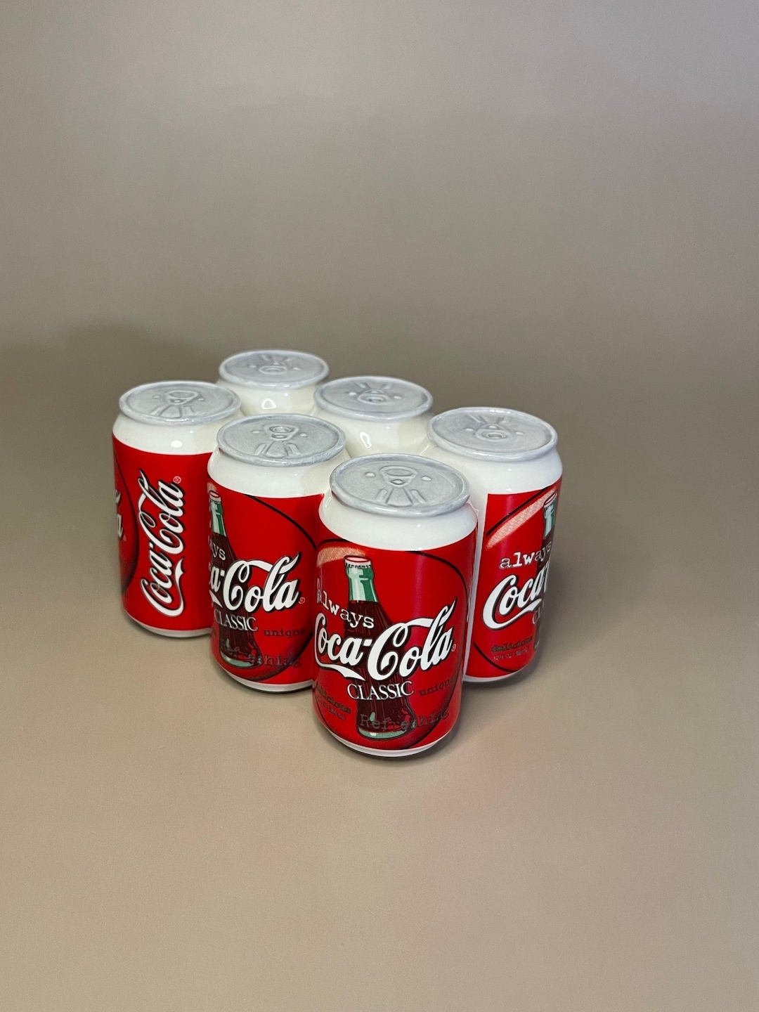 Vintage Coca-cola Six Pack Cans Salt & Pepper Shakers- MINT Condition ...