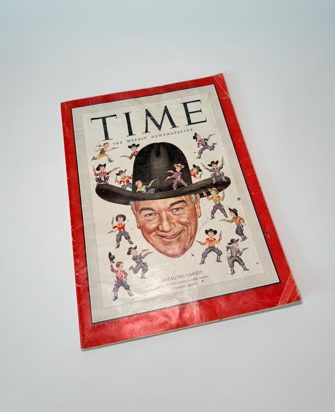 Vintage November 27, 1950 Edition of TIME Magazine- Hopalong Cassidy ...