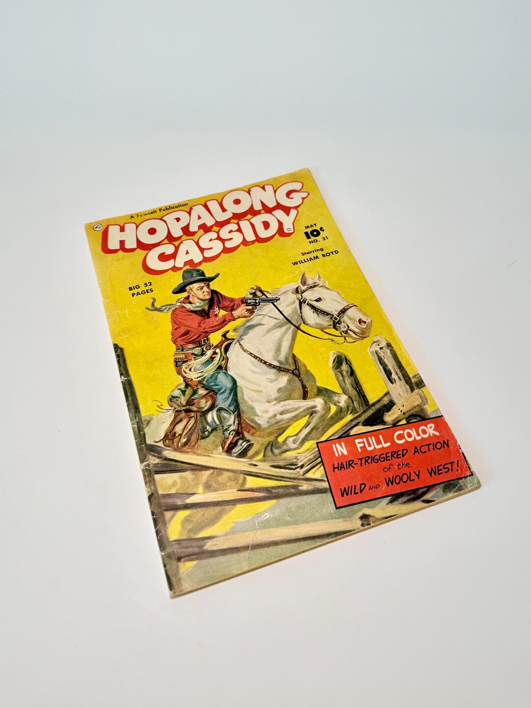 Vintage 1940s Hopalong Cassidy Full Color Comic Book- May 1949, V.6 No ...