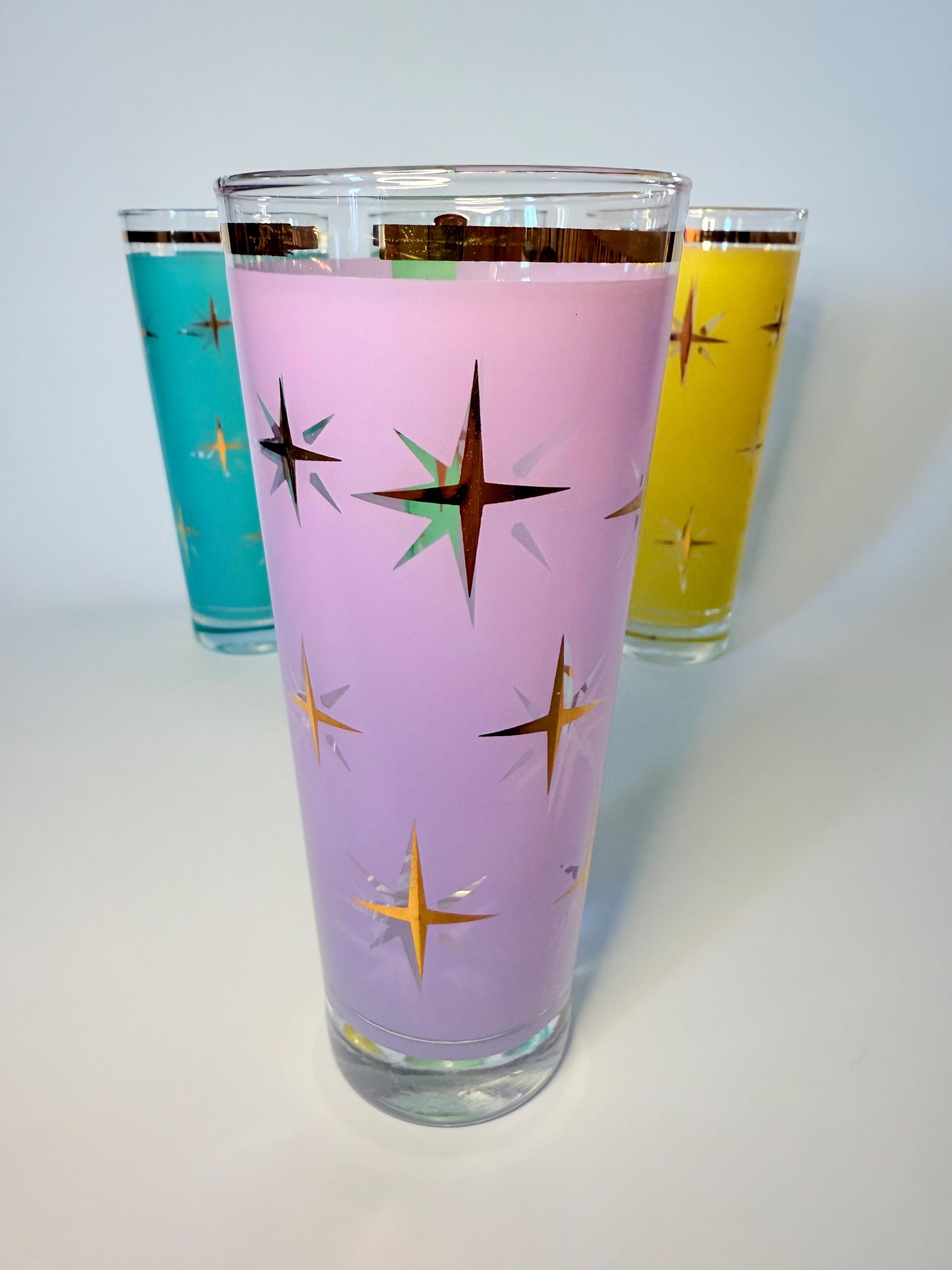 Vintage Bartlett Collins Atomic North Star Collins Cocktail Glass- Sold ...