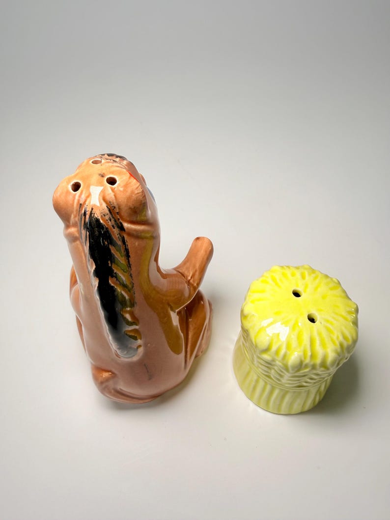 Vintage 1960s Ceramic Horse Hugging Hay Salt & Pepper Shaker Set- Made ...