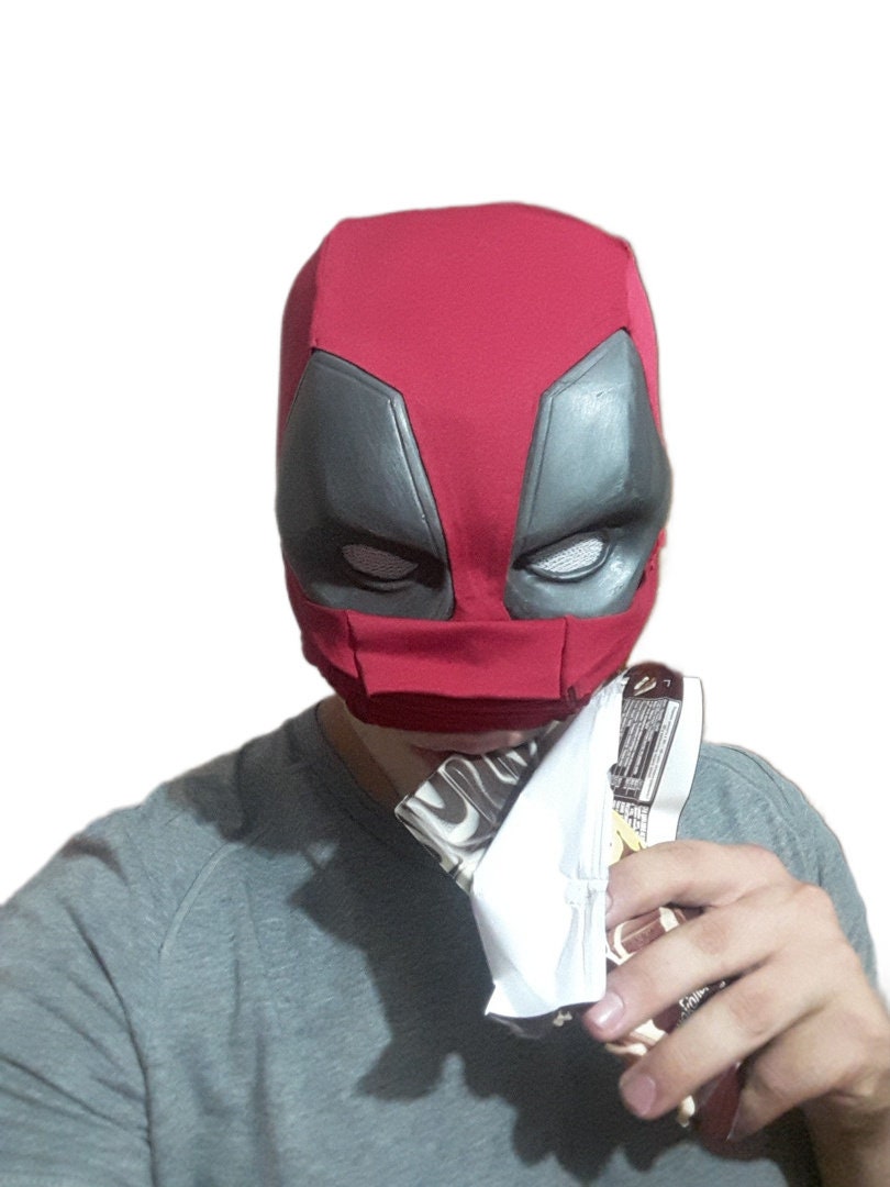 Dead Mask / Pool Mask / Red Mask Half Shell Mask Cosplay - Etsy