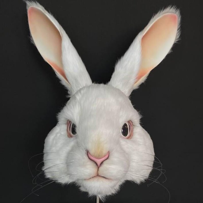 White Rabbit Mask - Etsy