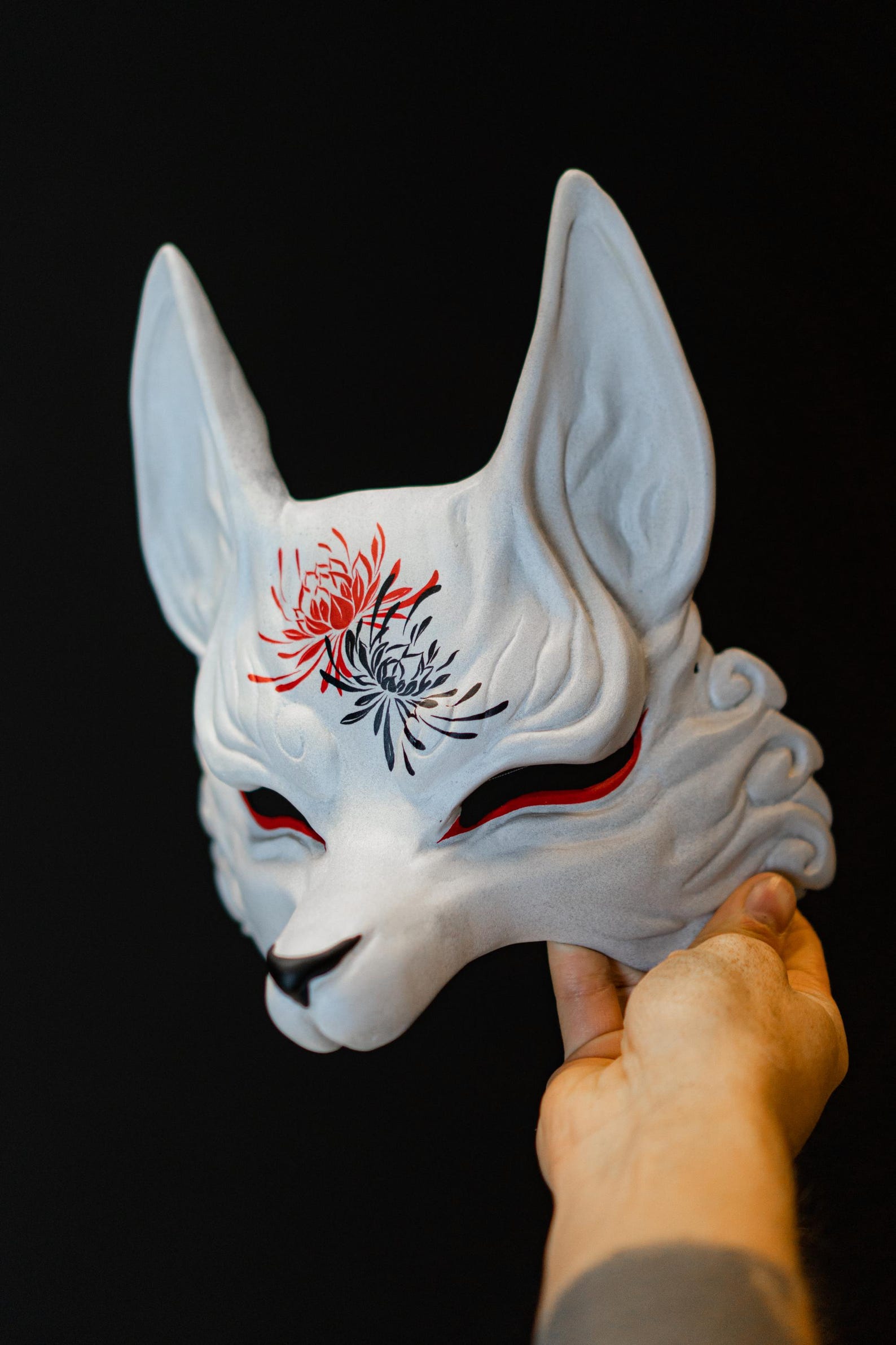 Mask Druid Fox: Japan Lotus - Etsy