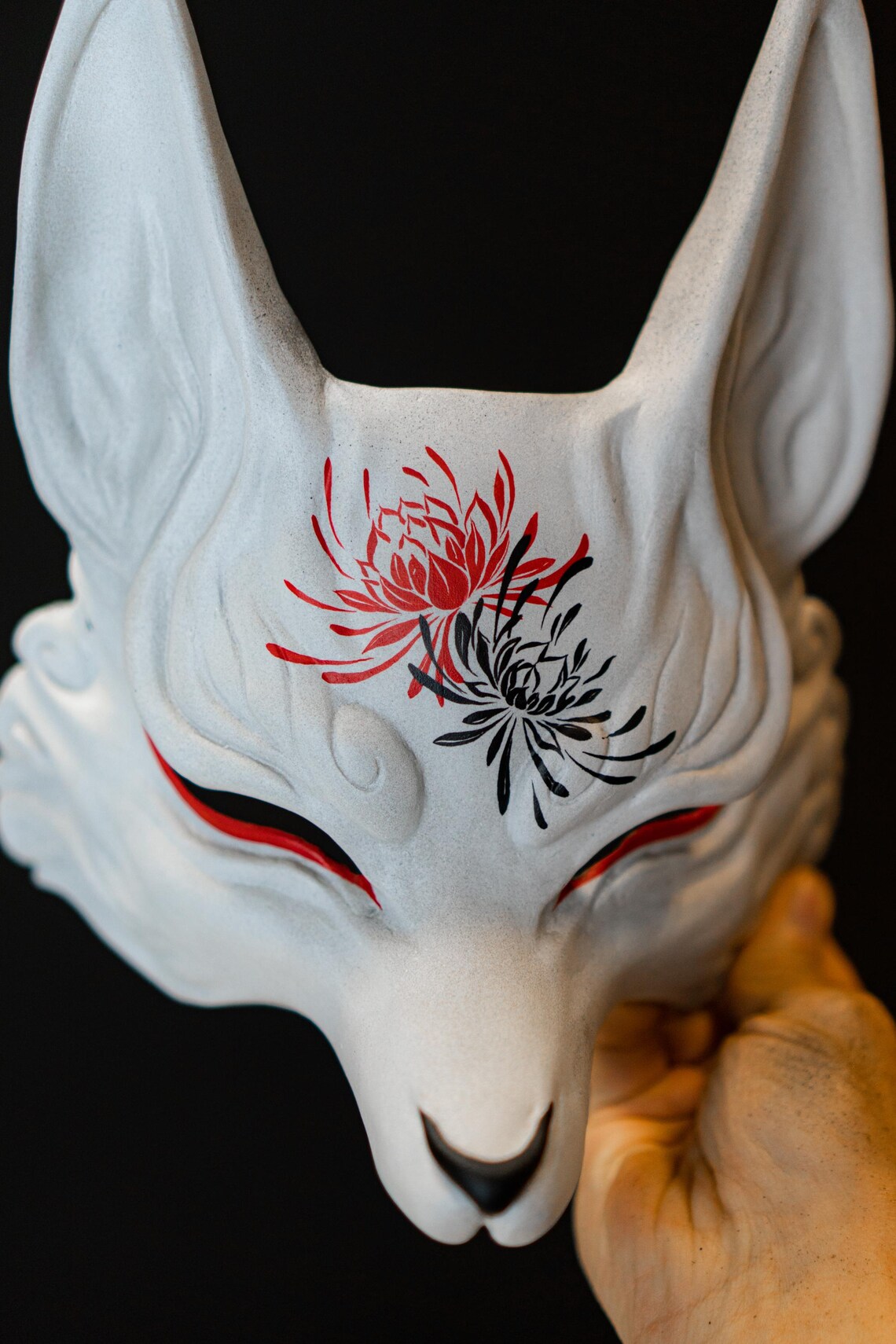 Mask Druid Fox: Japan Lotus - Etsy