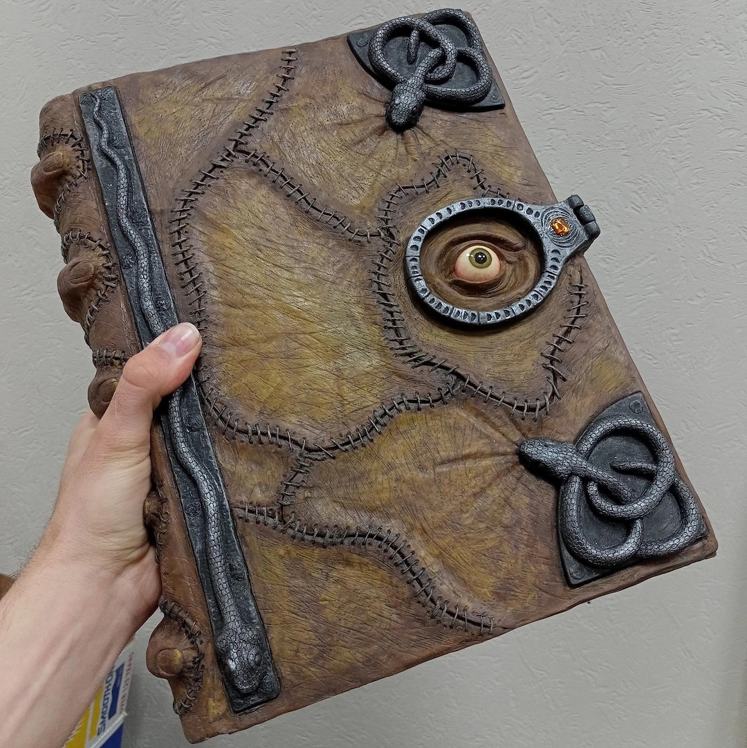 Witch’s Spell Book With Eye Handmade Prop for Halloween or Cosplay - Etsy