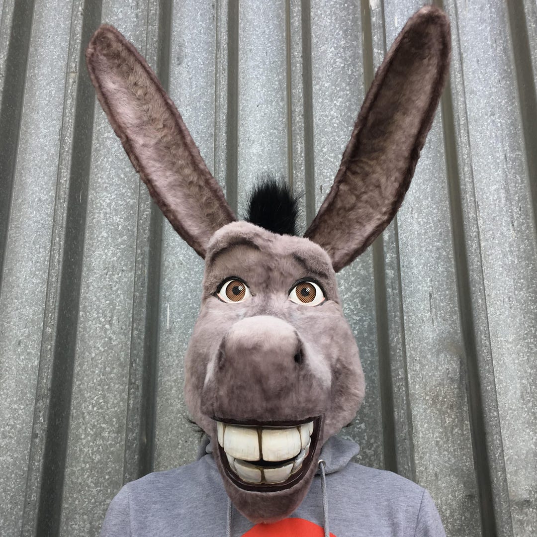 The Donkey Helmet Mask - Etsy