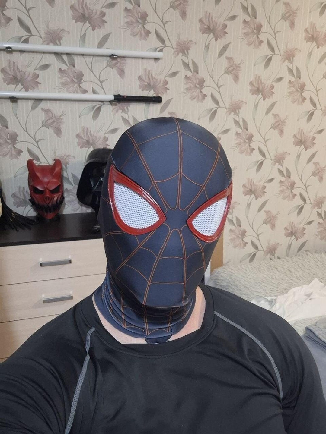 Spider Mask, Miles Mask With Face Shell - Etsy