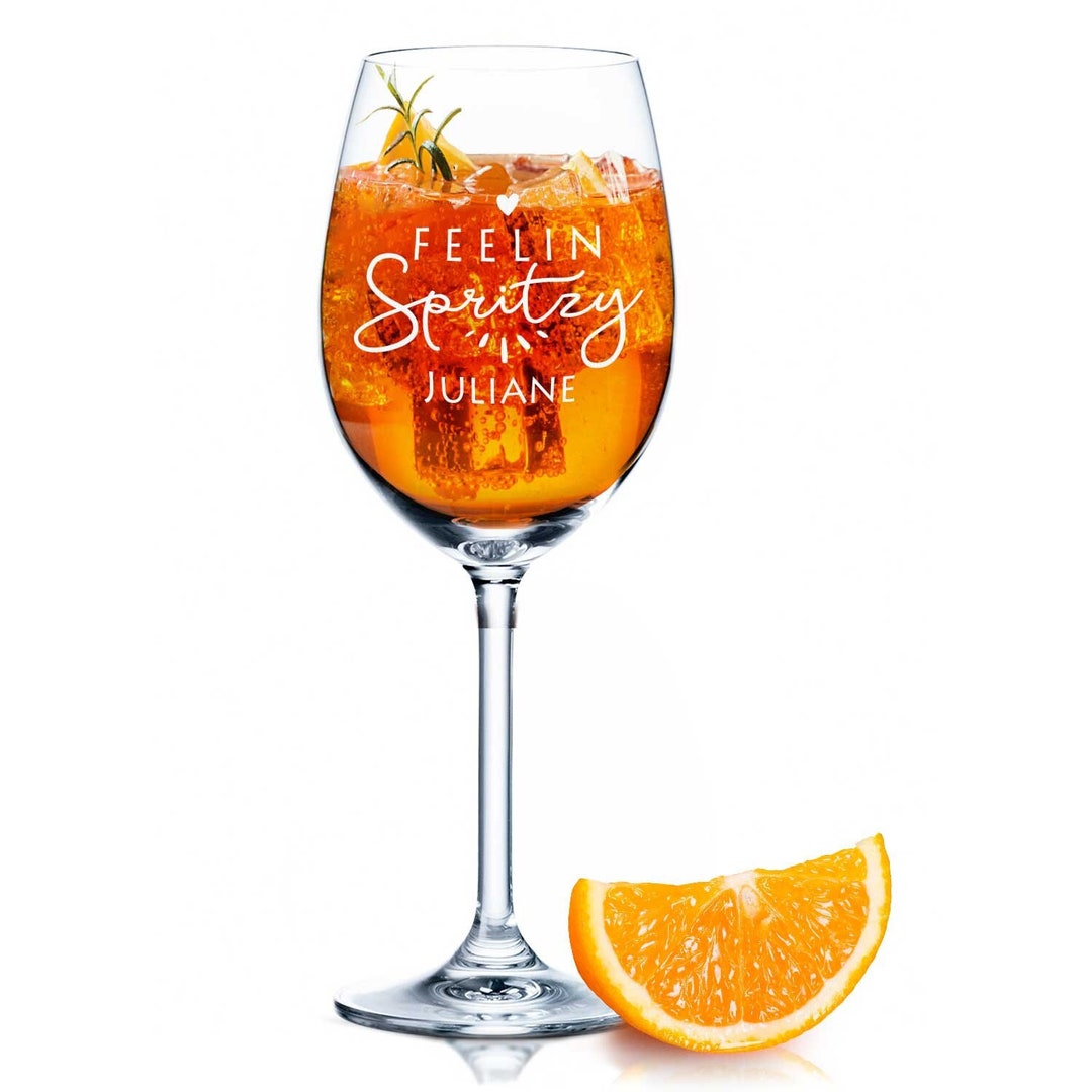 Personalized Aperol Spritz Glass With Engraving - Feelin Spritzy ...