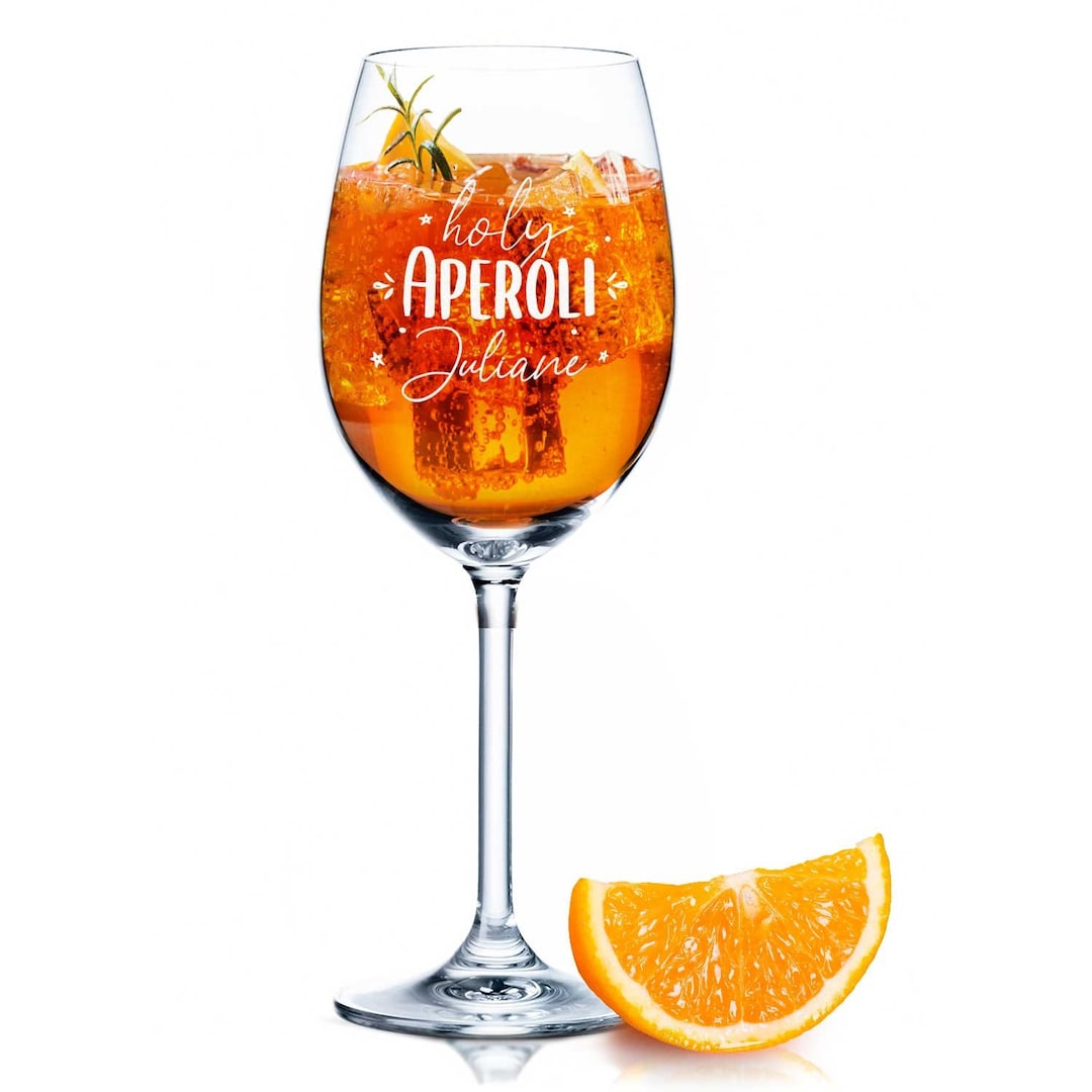 Personalisiertes Aperol Spritz Glas mit Name & Holy Aperoli Gravur ...