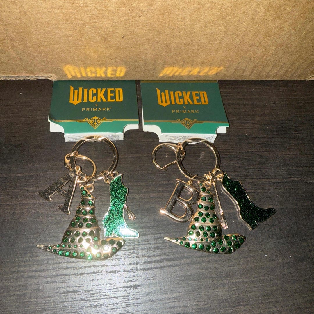 Wicked Movie Green Keychain Wicked Primark - Etsy