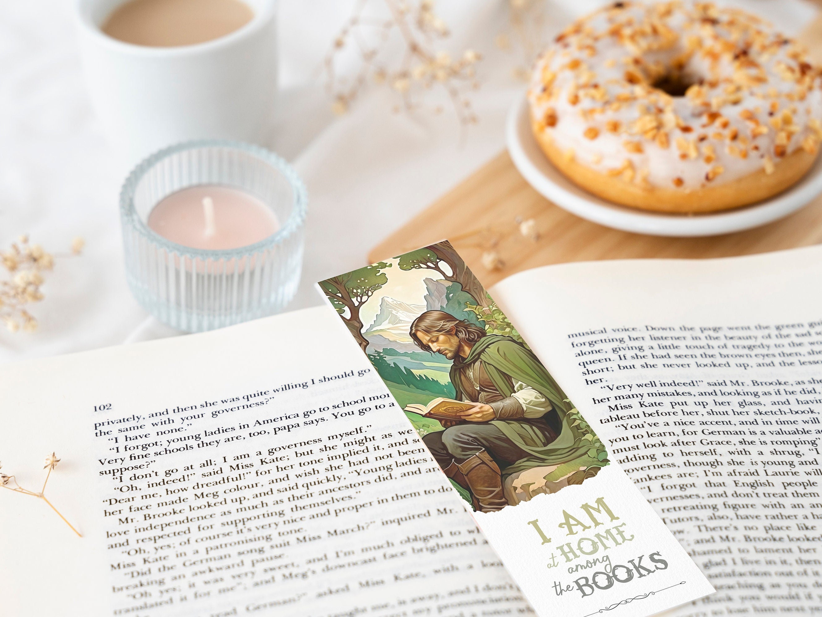 Printable Bookmark Lord of the Rings Personalized Reader Gift LOTR Fan ...
