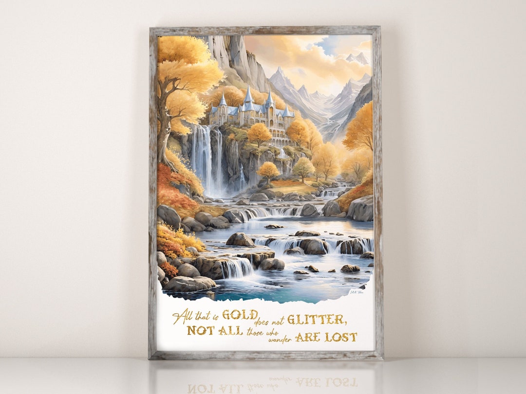 Lord of the Rings Nursery Printable Wall Art JRR Tolkien Quote LOTR ...