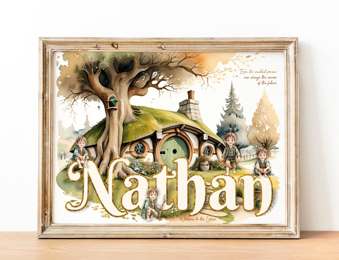 Custom Lord of the Rings Baby Name Personalized Shire Baby Gift for ...