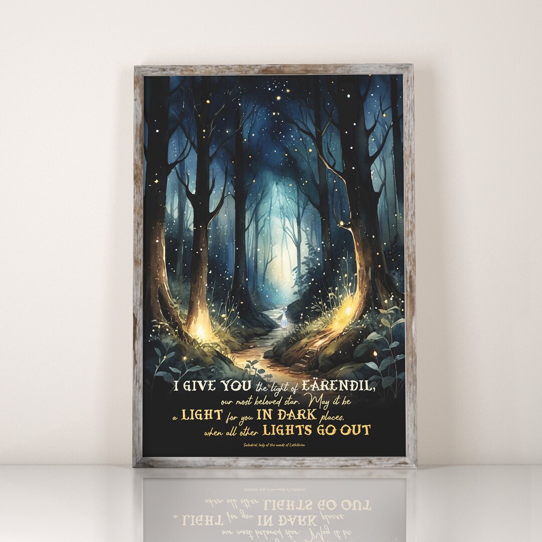 LOTR Wall Art Tolkien Quote Poster Printable Lord of the Rings ...