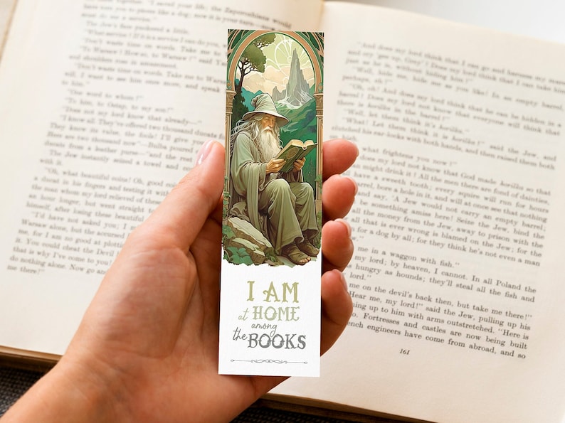 Printable Bookmark Lord of the Rings Personalized Reader Gift LOTR Fan ...