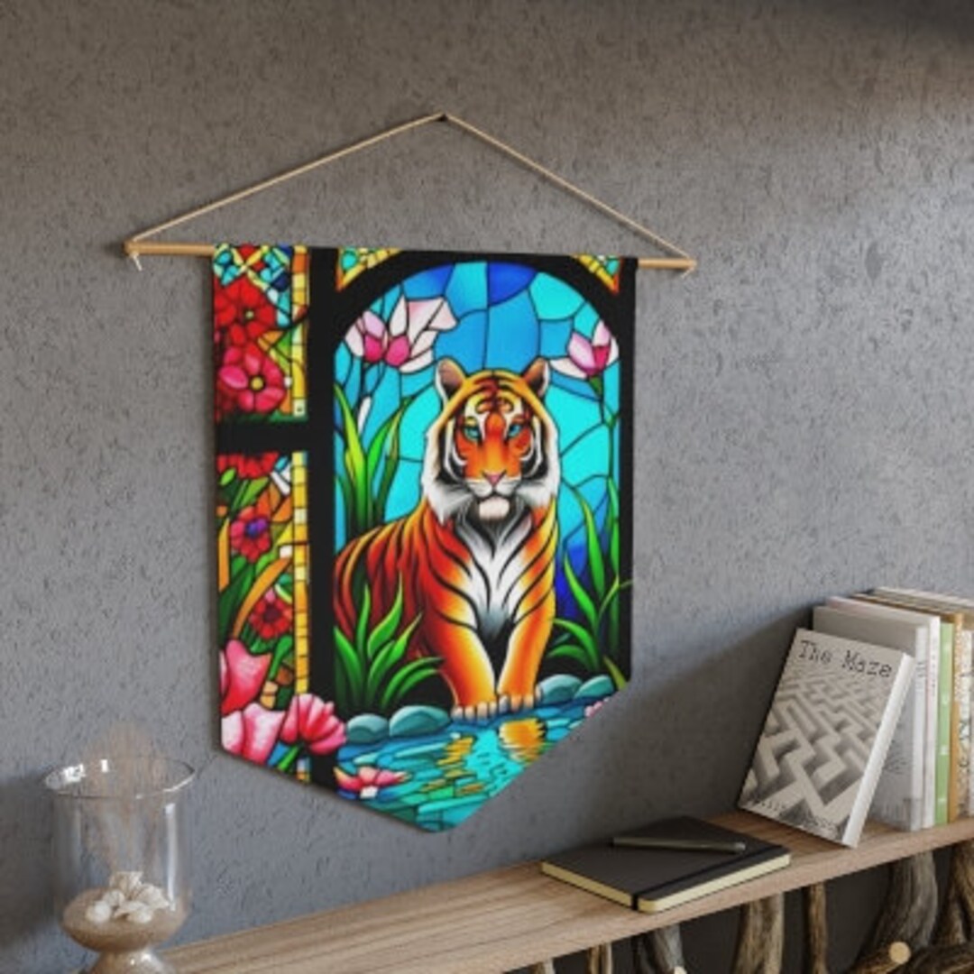 Tiger Pennants Teen Girls Bedroom Tiger Print Tapestry Wall Hanging ...