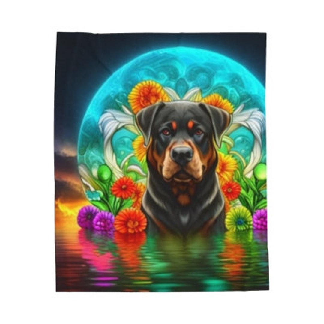 Rottweiler Blanket Couch Throws Rottweiler Dog Tapestry Teen Girls ...