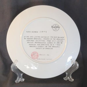 Norman Rockwell - Limited Edition - "the Ship Builder" Plate Number ...