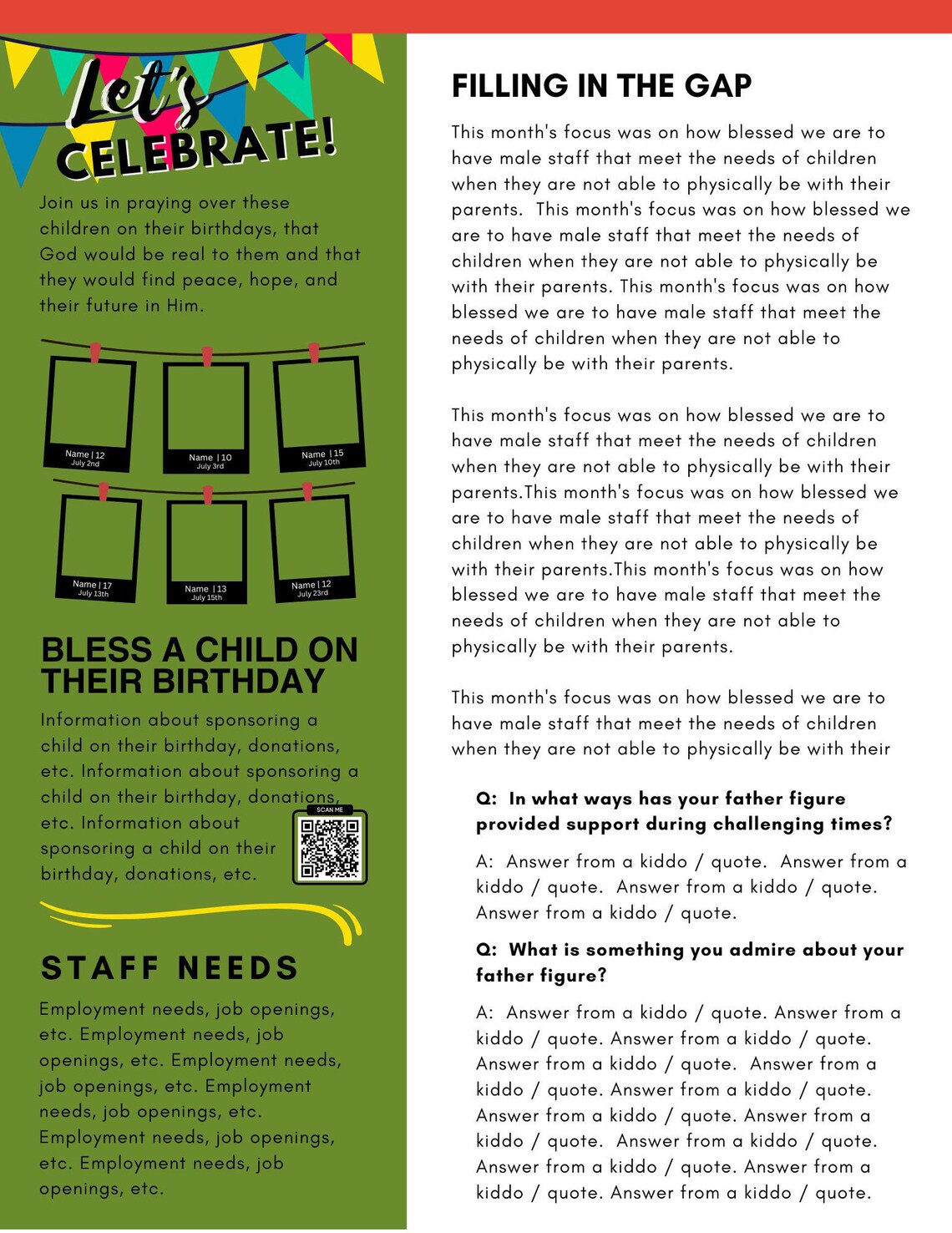 Summer Newsletter Template - Canva, Fully Editable - Etsy